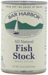 bar harbor fish stock - maine seafood essence, gluten-free, all-natural ingredients - ideal for soups, stews, and seafood dishes - 15 oz can (pack of 6)