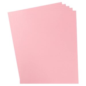 50 sheets 8 1/2 x 11 thick paper cardstock blank cards colorful for diy crafts cards making, invitations, scrapbook supplies (pink, 8 1/2 x 11)