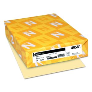 neenah paper 49581 exact index card stock, 110lb, 8 1/2 x 11, ivory, 250 sheets