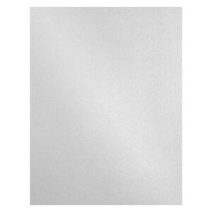 Best Paper Greetings 96 Sheet Silver Shimmer Metallic Cardstock, Double-Sided Paper for Scrapbooking, DIY Projects (8.5x11 In, 250 gsm)