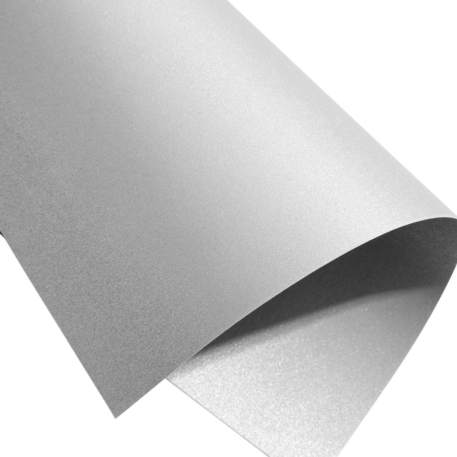 Best Paper Greetings 96 Sheet Silver Shimmer Metallic Cardstock, Double-Sided Paper for Scrapbooking, DIY Projects (8.5x11 In, 250 gsm)