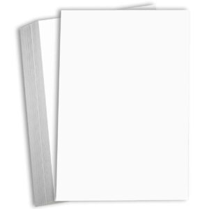 Hamilco White Cardstock Paper 11x17 65 lb Cover Card Stock 25 Pack (Bright)