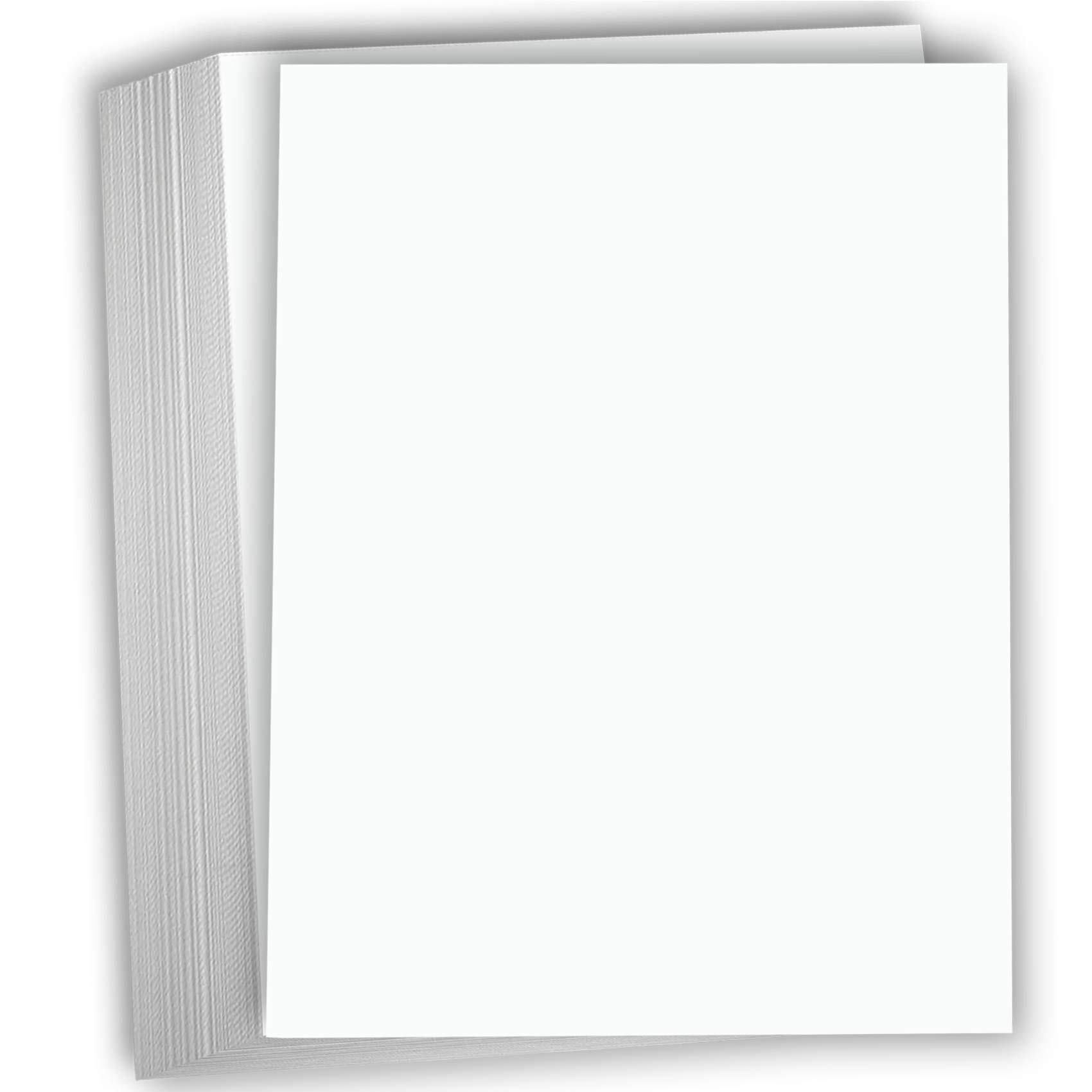 Hamilco White Cardstock Paper - 8 1/2 x 11" 65 lb Cover Card Stock (50 Pack)