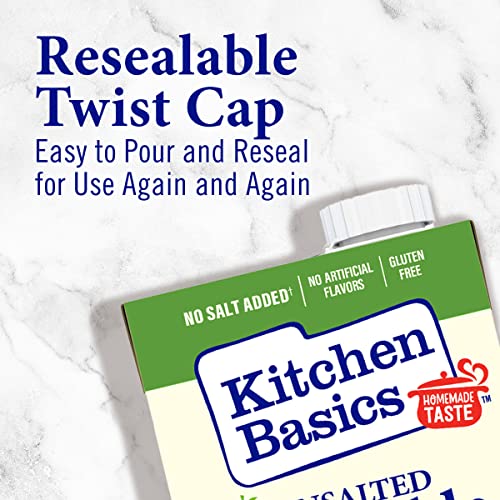 Kitchen Basics Unsalted Vegetable Stock, 32 Ounce (Pack of 12) - Packaging May Vary