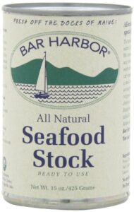 bar harbor seafood stock - maine seafood essence, gluten-free, all-natural ingredients - ideal for soups, stews, and seafood dishes - 15 oz can (pack of 6)