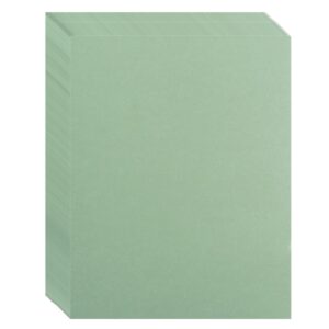 100 pack sage-green cardstock blank heavy cards stock 92lb thick paper for invitations, greeting cards making, postcards, 8.5x11 inches