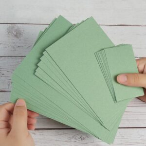 100 Pack Sage-Green Cardstock Blank Heavy Cards Stock 92LB Thick Paper for Invitations, Greeting Cards Making, Postcards, 8.5x11 inches