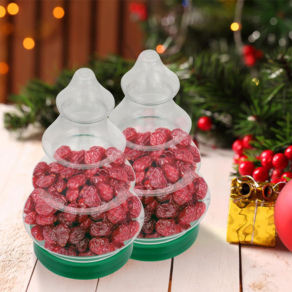 Toddmomy 12 Pcs Candy Bottle Christmas Cookie Bottle Christmas Tree Candy Jar Holiday Candy Boxes Christmas Supplies Candy Storage Bottle Christmas Candy Jar Candy Packaging Bottle