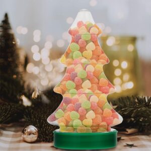 Toddmomy 12 Pcs Candy Bottle Christmas Cookie Bottle Christmas Tree Candy Jar Holiday Candy Boxes Christmas Supplies Candy Storage Bottle Christmas Candy Jar Candy Packaging Bottle