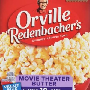 Orville Redenbacher's Movie Theater Butter Microwave Popcorn, 3.29 Ounce Classic Bag, 12-Count