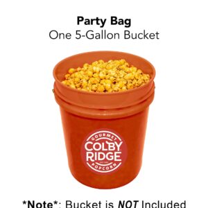 Colby Ridge Gourmet Craft Popped Gluten Free Popcorn Bulk Sized Large Gift Party Bags (Bulk 5 Gal. 80 Cups) (Fluffy White)