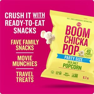 Angie's BOOMCHICKAPOP Sea Salt Popcorn, Gluten Free, Party Size, 6.7 oz.