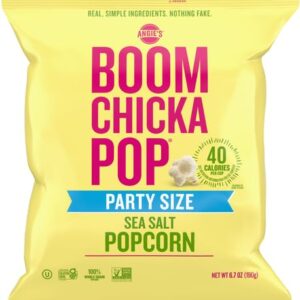 Angie's BOOMCHICKAPOP Sea Salt Popcorn, Gluten Free, Party Size, 6.7 oz.