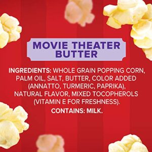 Orville Redenbacher’s Movie Theater Butter Popcorn Tub, 3.9 Ounce, Pack of 12