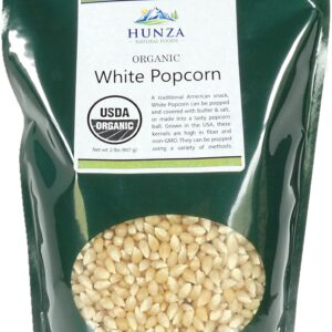 Hunza Organic White Popcorn (2-lbs)