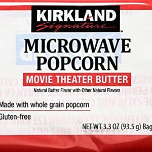 Kirkland Microwave Popcorn 3.3 Ounce Bags - 8 Bags