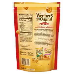 Werther's Original Caramel Popcorn 5.29 oz Bag (Pack of 2) - Made With Fresh Popcorn, Real Butter, and Fresh Cream - Original Flavor