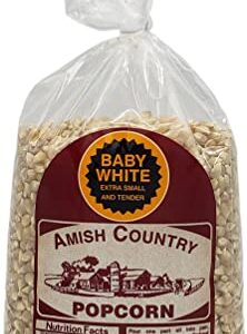 Amish Country Popcorn - Baby White Extra Small and Tender - GMO Free 2 lb Bag