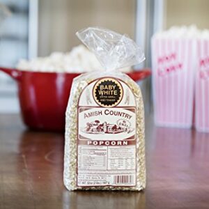 Amish Country Popcorn - Baby White Extra Small and Tender - GMO Free 2 lb Bag