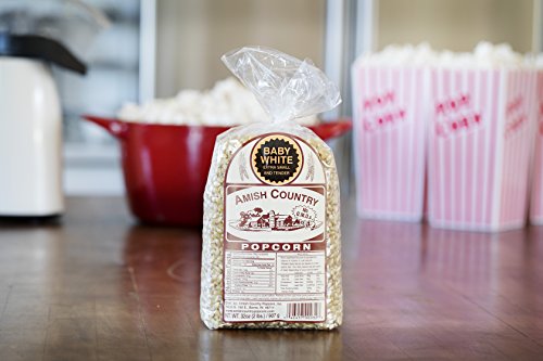 Amish Country Popcorn - Baby White Extra Small and Tender - GMO Free 2 lb Bag