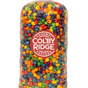 Colby Ridge Gourmet Craft Popped Gluten Free Popcorn Bulk Sized Large Gift Party Bags (Bulk 5 Gal. 80 Cups) (Rainbow)