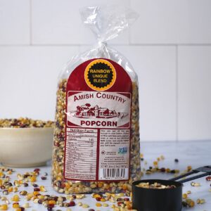 Amish Country Popcorn | 2 lb Bag | Rainbow Popcorn Kernels | Old Fashioned, Non-GMO and Gluten Free (Rainbow - 2 lb Bag)