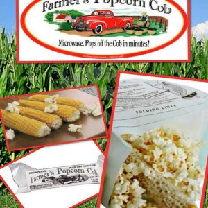 Farmers Popcorn Cob – Microwave Popcorn That Pops Off the Cob - Pack of 3 - All Natural, No Additives, Kansas Grown, Non-GMO Popcorn - 2.5 Ounce