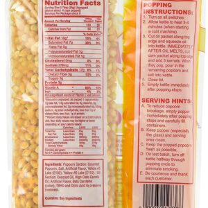 Concession Essentials 8oz Popcorn Portion Packs- (Box of 6 Portion Packs)