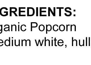 1.9 LB White Virtually Hulless (Less Hulls) Popcorn Kernels • Resealable Bag • USA Grown • NON-GMO, Vegan, KOSHER • Great for Movie Night • INTL POP