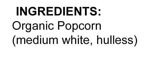 1.9 LB White Virtually Hulless (Less Hulls) Popcorn Kernels • Resealable Bag • USA Grown • NON-GMO, Vegan, KOSHER • Great for Movie Night • INTL POP