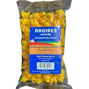 Argires Chicago 3 pack Gourmet Cheddar Cheese Popcorn 3 oz Bags - Chicago Snack House