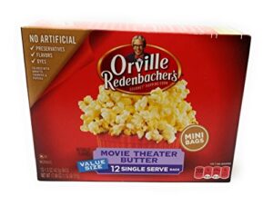 orville redenbachers gourmet popcorn movie theater butter 12 ct. mini (pack of 2)