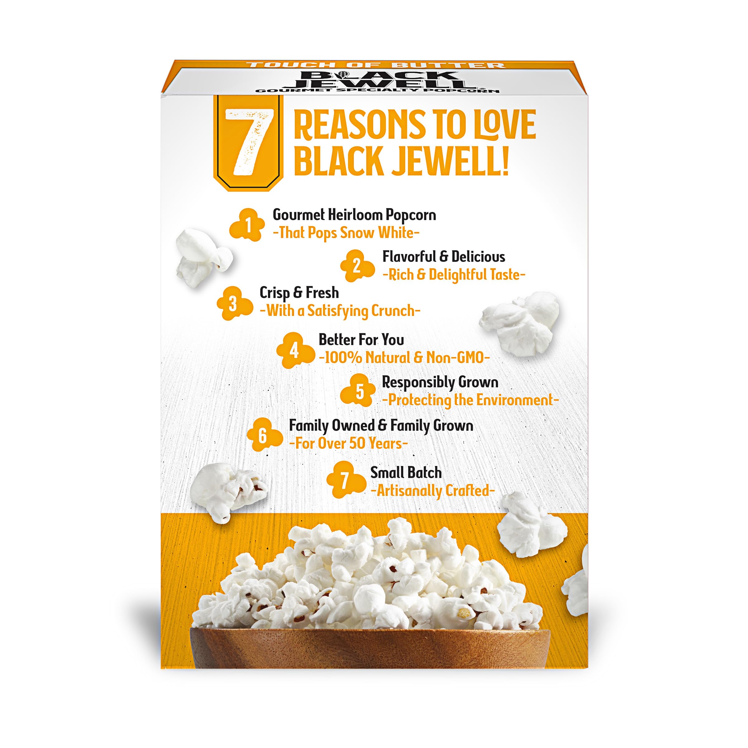 Black Jewell Gourmet Microwave Popcorn, Touch of Butter, 10.5 Ounces (Pack of 3)