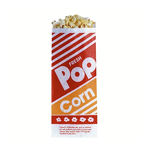 1 Oz Popcorn Bags. Pack of 125 Count