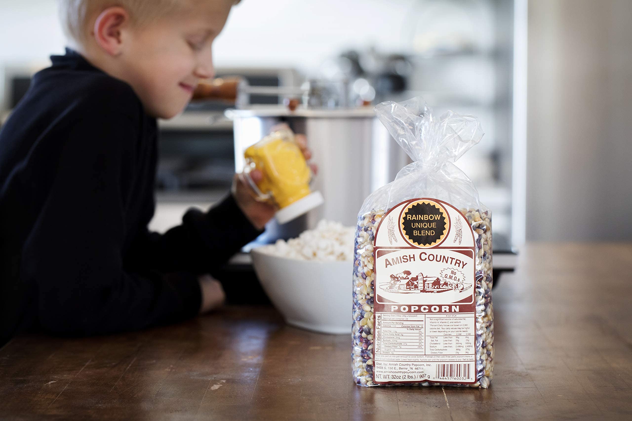 Amish Country Popcorn | 2 lbs Bag | Red Popcorn Kernels | Old Fashioned, Non-GMO and Gluten Free (Red - 2 lbs Bag)