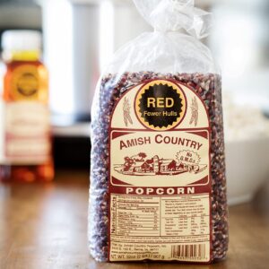 Amish Country Popcorn | 2 lbs Bag | Red Popcorn Kernels | Old Fashioned, Non-GMO and Gluten Free (Red - 2 lbs Bag)