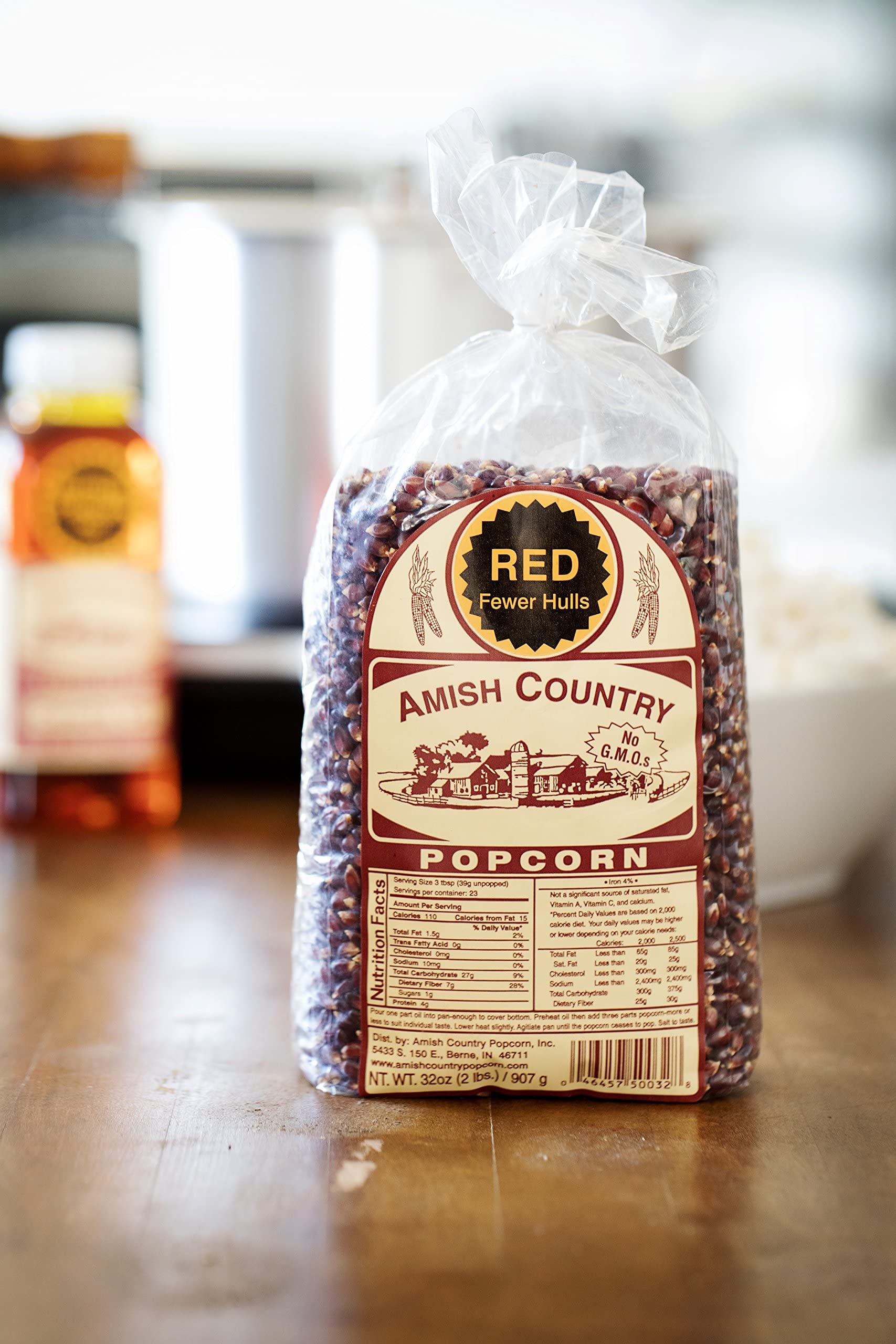 Amish Country Popcorn | 2 lbs Bag | Red Popcorn Kernels | Old Fashioned, Non-GMO and Gluten Free (Red - 2 lbs Bag)