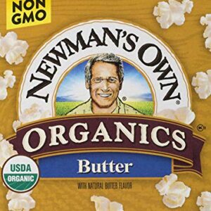 Newman's Own Organic Pop's Corn Microwave Popcorn, Butter, 3 Count