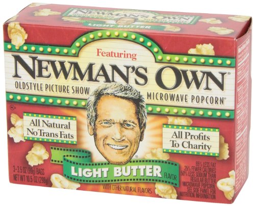 Newman's Own Light Butter Popcorn, 3.5 Oz, 3 Ct