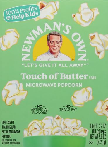 Newman's Own Light Butter Popcorn, 3.5 Oz, 3 Ct