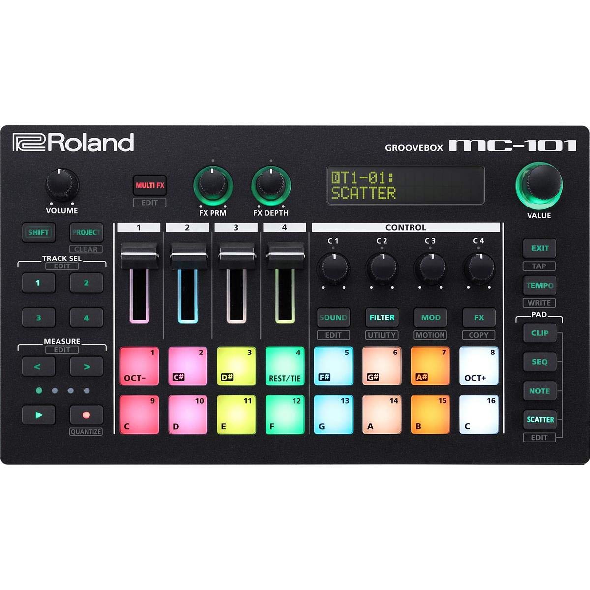 Roland MC-101 Groovebox Compact Music Production Workstation