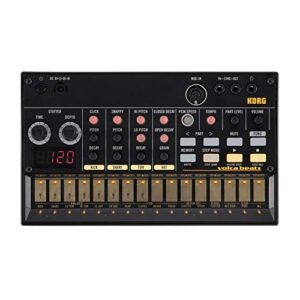 korg, 16-key synthesizer (volcabeats),black