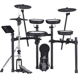 roland td-07kvx electronic v-drums kit – with vh-10 floating hi-hat and best-ever cymbals – bluetooth audio & midi – 40 free melodics lessons,black