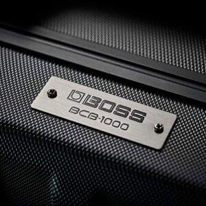 BOSS BCB-1000 Heavy Duty Suitcase-Style Guitar Effects Maximum Protection with Retractable Handle, Wheels and Removable Aluminium Pedal Board (BCB-1000X)