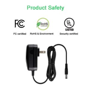 MyVolts 9V Power Supply Adaptor Compatible with/Replacement for Roland DP-900 Keyboard - US Plug