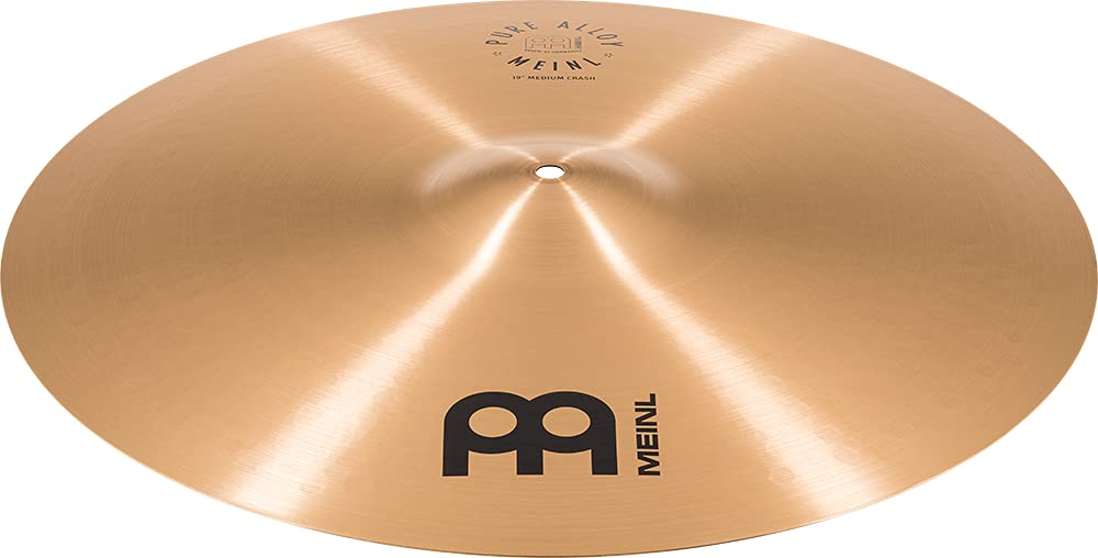 Meinl Cymbals Pure Alloy 19" Medium Crash — Made in Germany, 2-Year Warranty, (PA19MC)