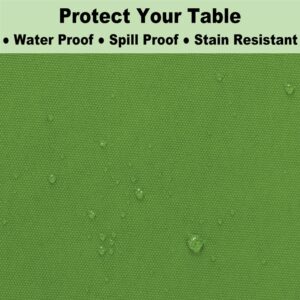 Plastic Lime Green Tablecloths 3 Pack Emerald Green Disposable Table Covers 54" x 108" Sage Green Table Cloths for Jungle Safari Dino Parties Birthdays Weddings, Fits 6 to 8 Foot Rectangle Tables