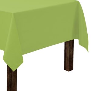 Gee Di Moda Rectangle Tablecloth - 60 x 84 Inch Apple Green Table Cloth for 5 Foot Rectangle Table - Heavy Duty Washable Fabric - for 5 Ft Buffet Table, Holiday Party, Dinner, Wedding & Baby Shower