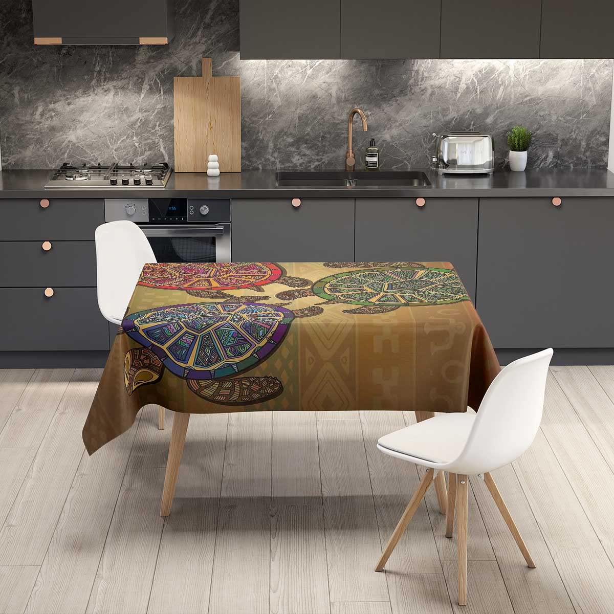 Turtle Manteles De Mesa De Tela para Fiestas Multicolorsmall Table Cover Dust-Proof Wrinkle Resistant 60 X 84 Inch