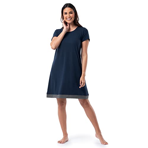 Fruit of the Loom womens Super Soft and Breathable Sleep Night Shirt, Midnight Blue, 3X US